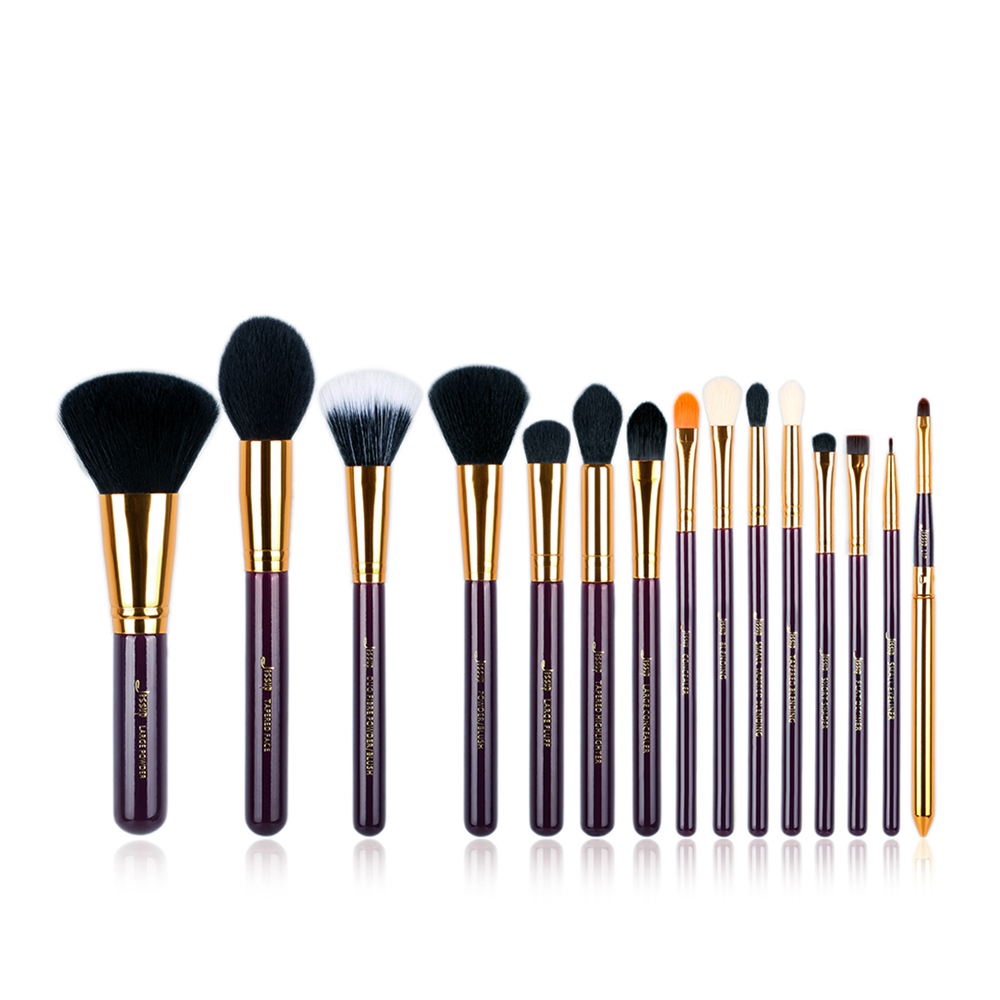 Purple Color Makeup Professional Brush Set 15 Pieces | Jessup – Jessup ...